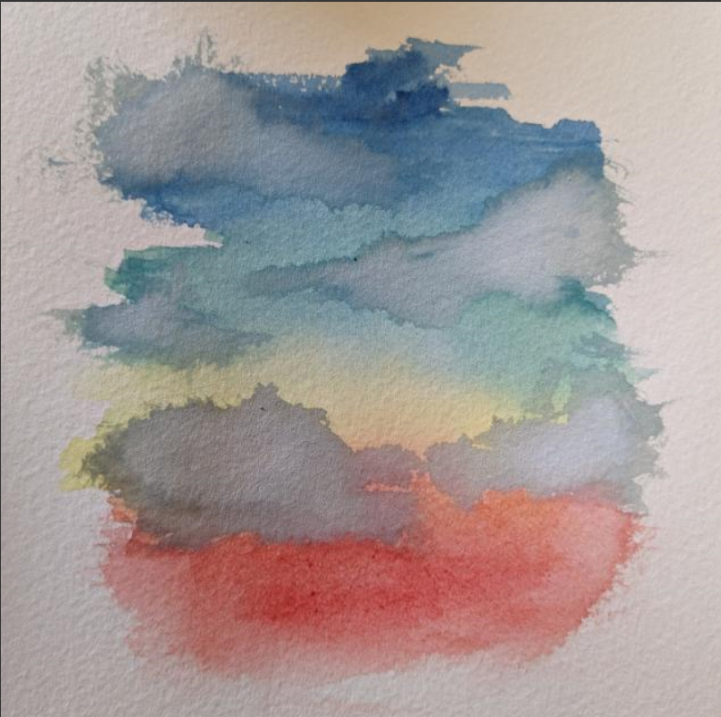 The peach blue clouds | Shubhang